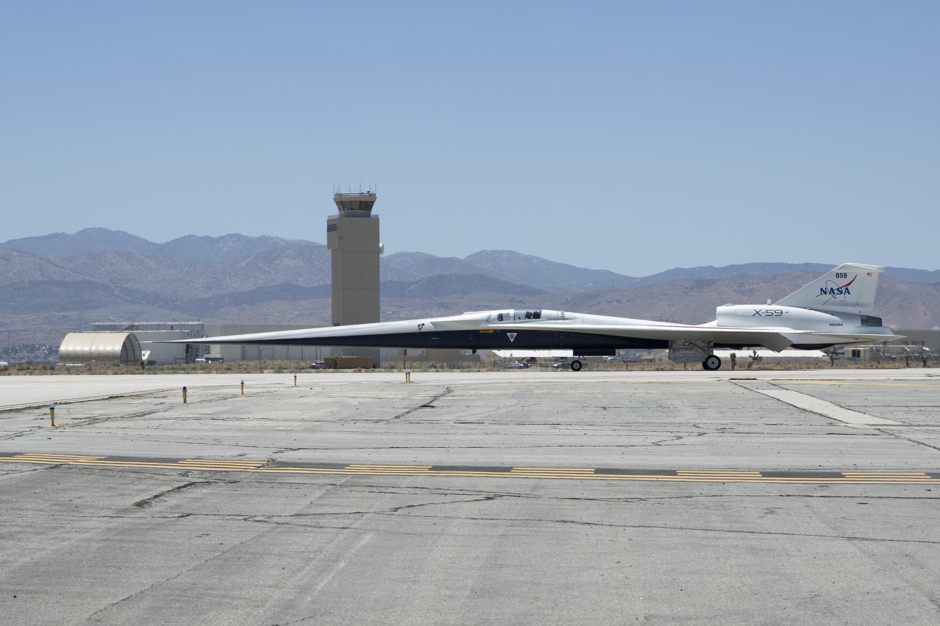 NASA’s X-59 Quiet Supersonic Aircraft Begins Taxi Tests - NASA