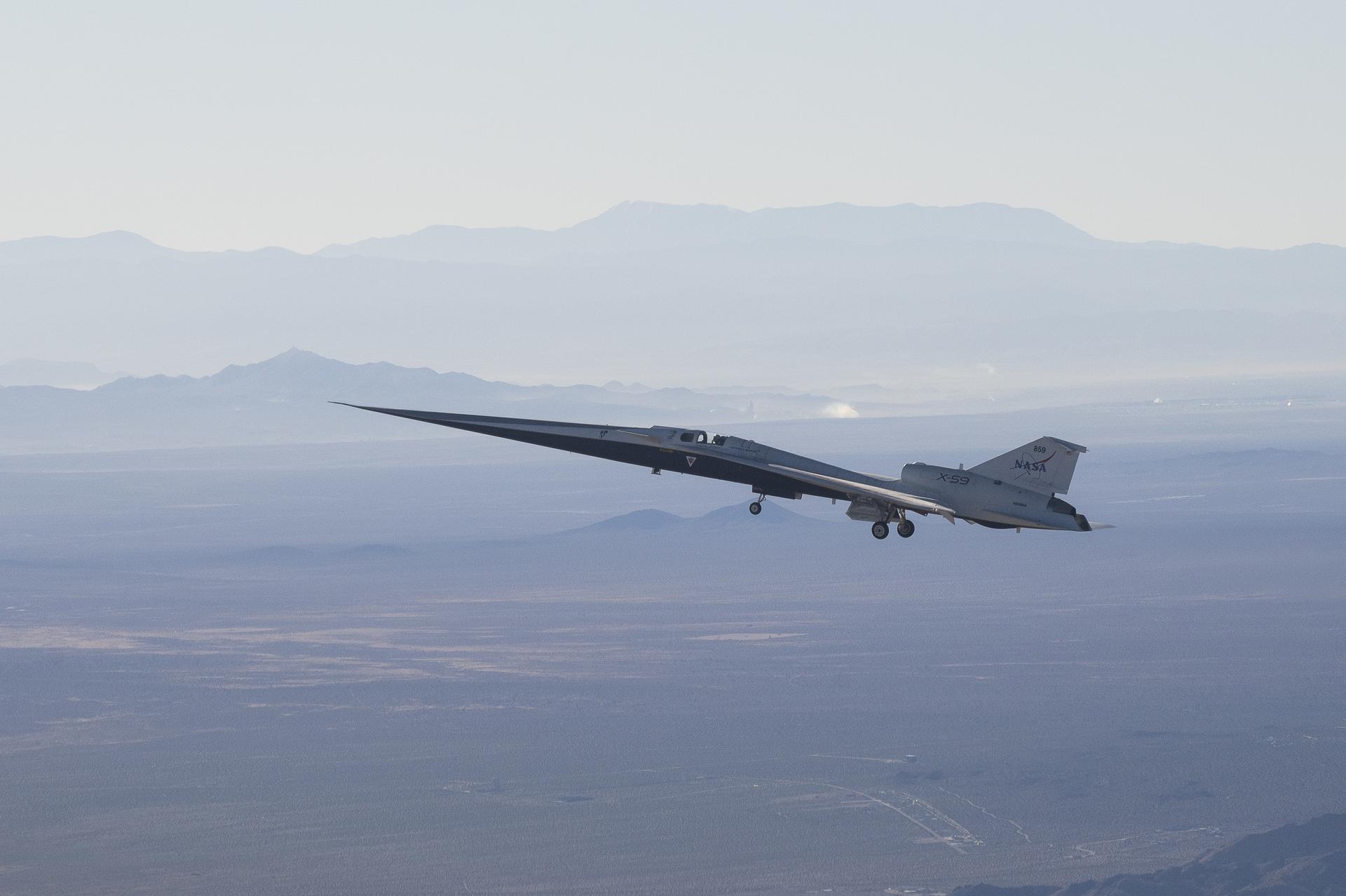 NASA's X-59 Completes First Flight, Prepares for More Flight Testing - NASA