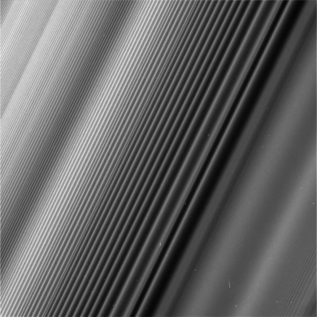 A wave structure in Saturn's rings known as the Janus 2:1 spiral ...